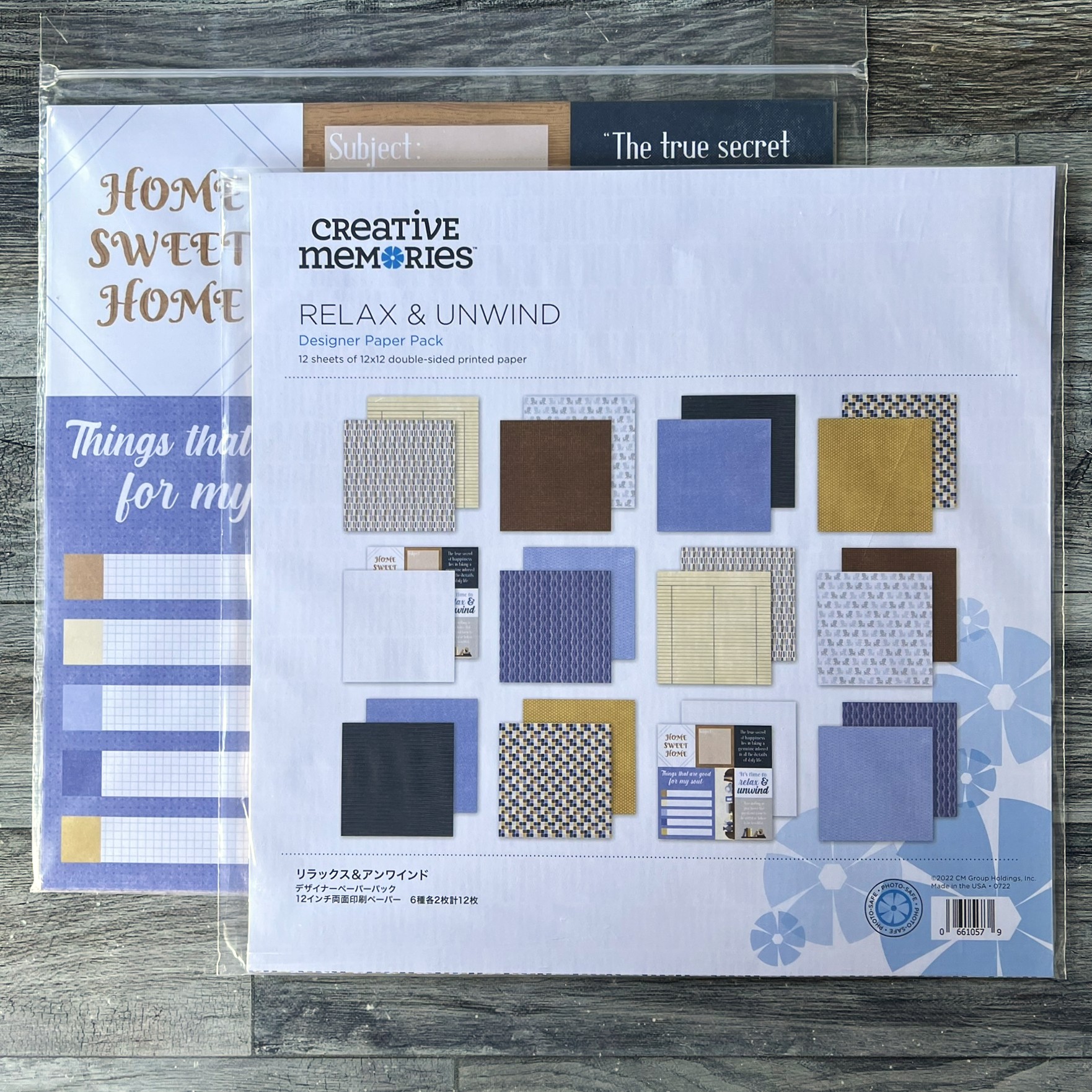 Relax & Unwind Designer Paper Pack - Tessa Scrapbooks