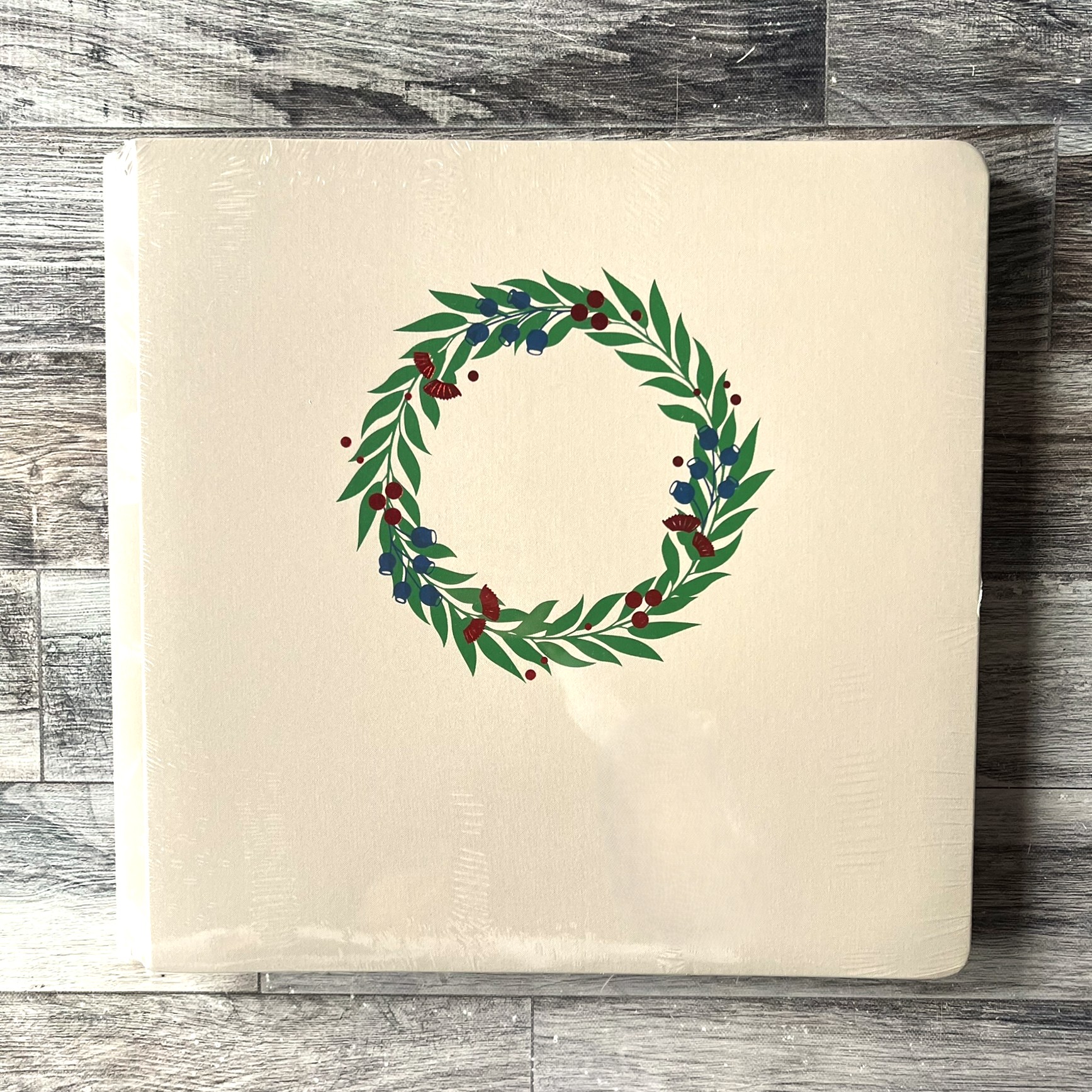 Christmas on the Coast 12x12 CLAY Foiled Album Cover - Tessa Scrapbooks