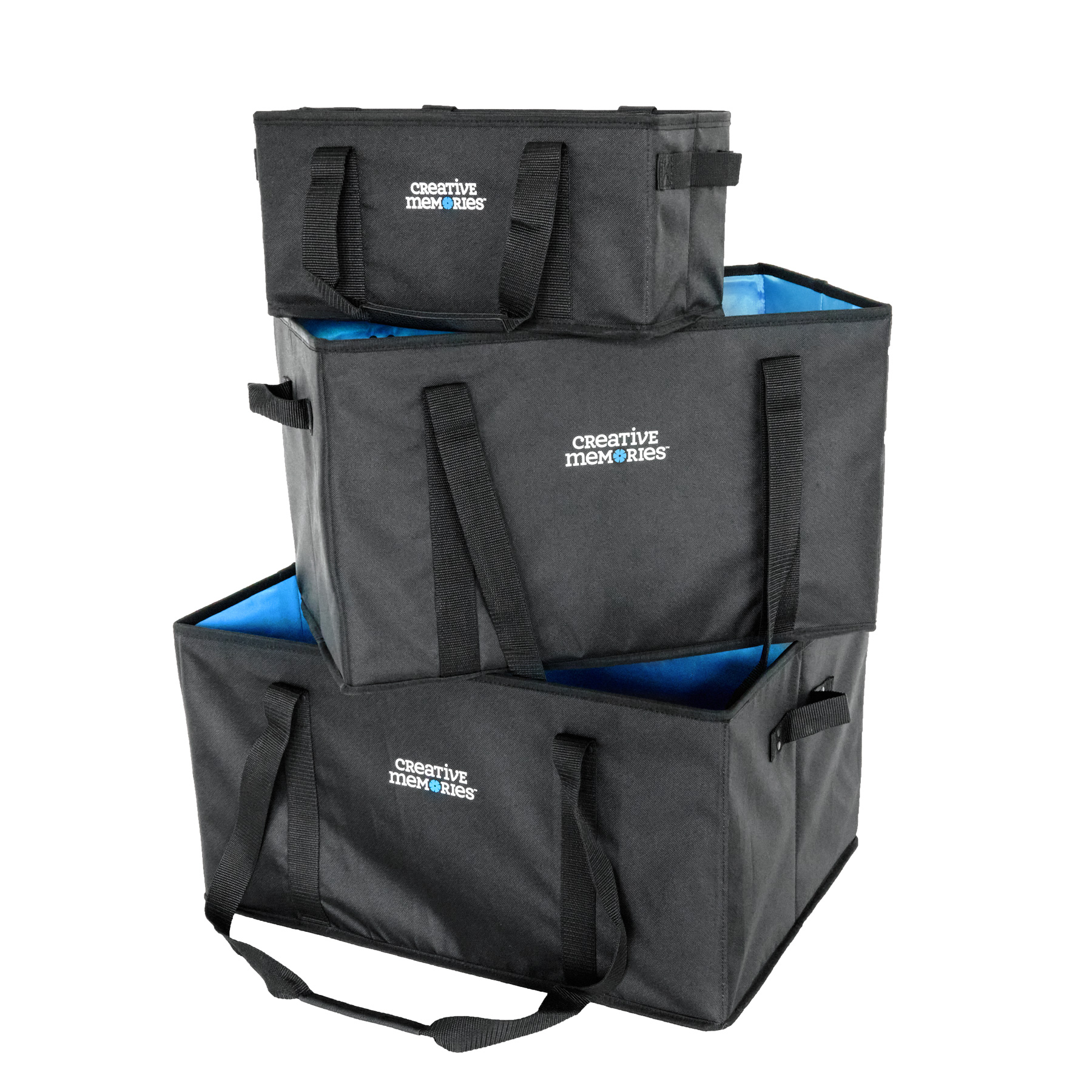 Black / Blue Deluxe Collapsible Bag Bundle - Buy It All - 3 Sizes ...