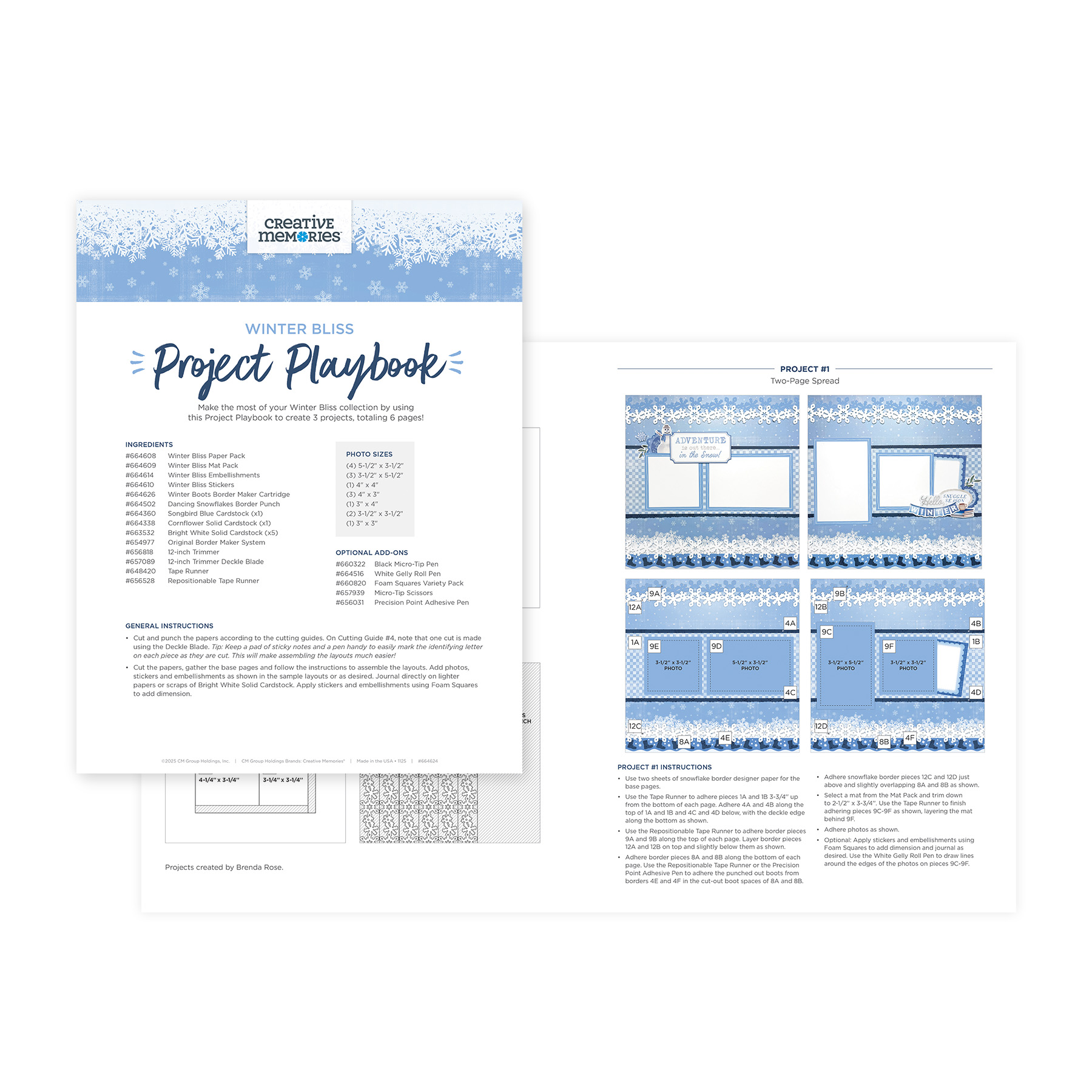 Winter Bliss Project Playbook - Tessa Scrapbooks