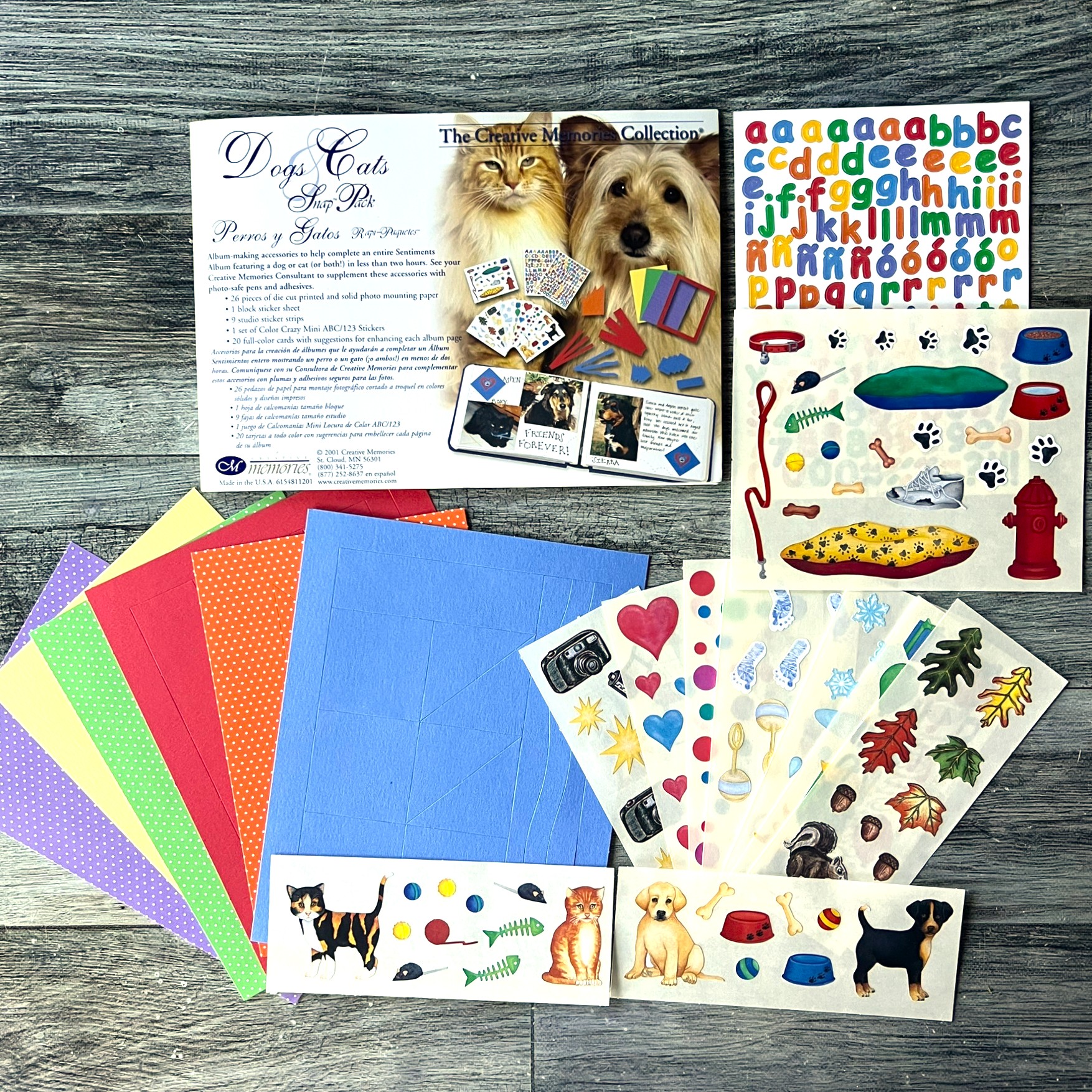 5x7 Dogs & Cats Snap Pack by Creative Memories - Tessa Scrapbooks