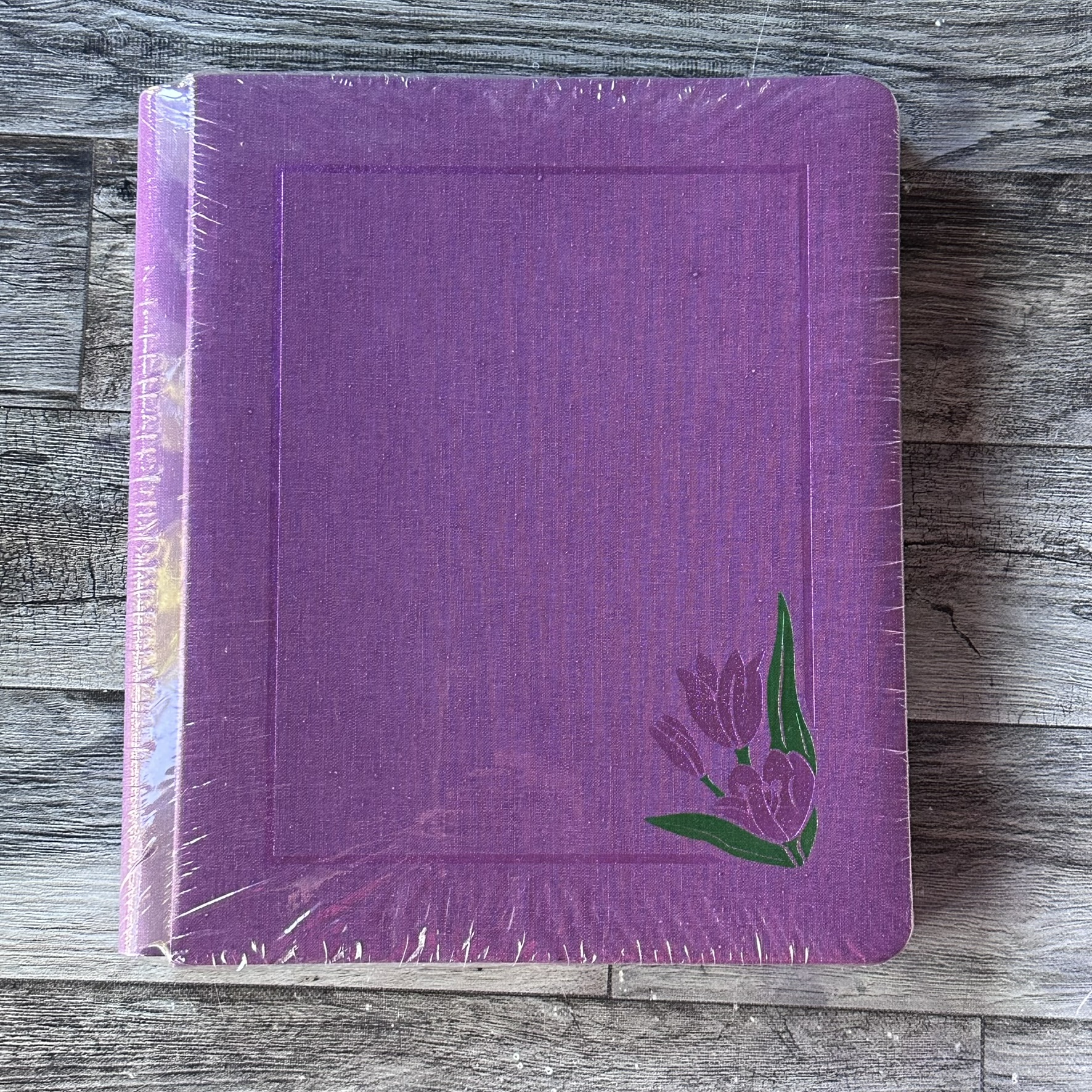 8x10 Plum Purple Flower Album by Creative Memories - Tessa Scrapbooks