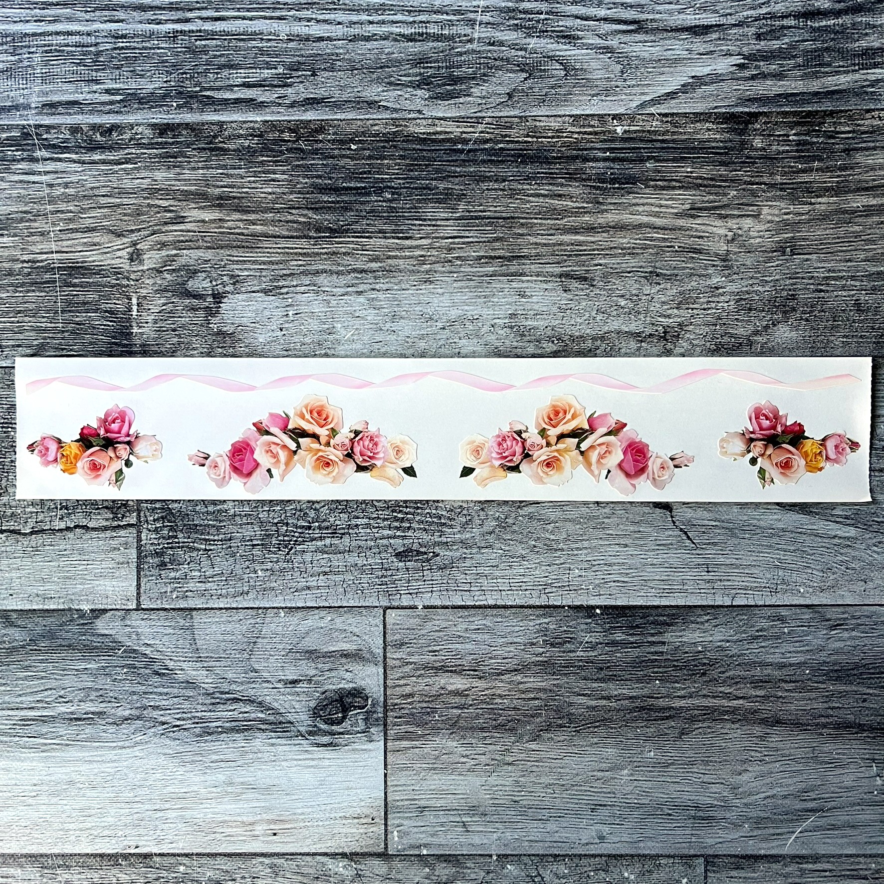 Mrs. Grossman's Roses & Ribbons SINGLE Sticker Strip - Tessa Scrapbooks