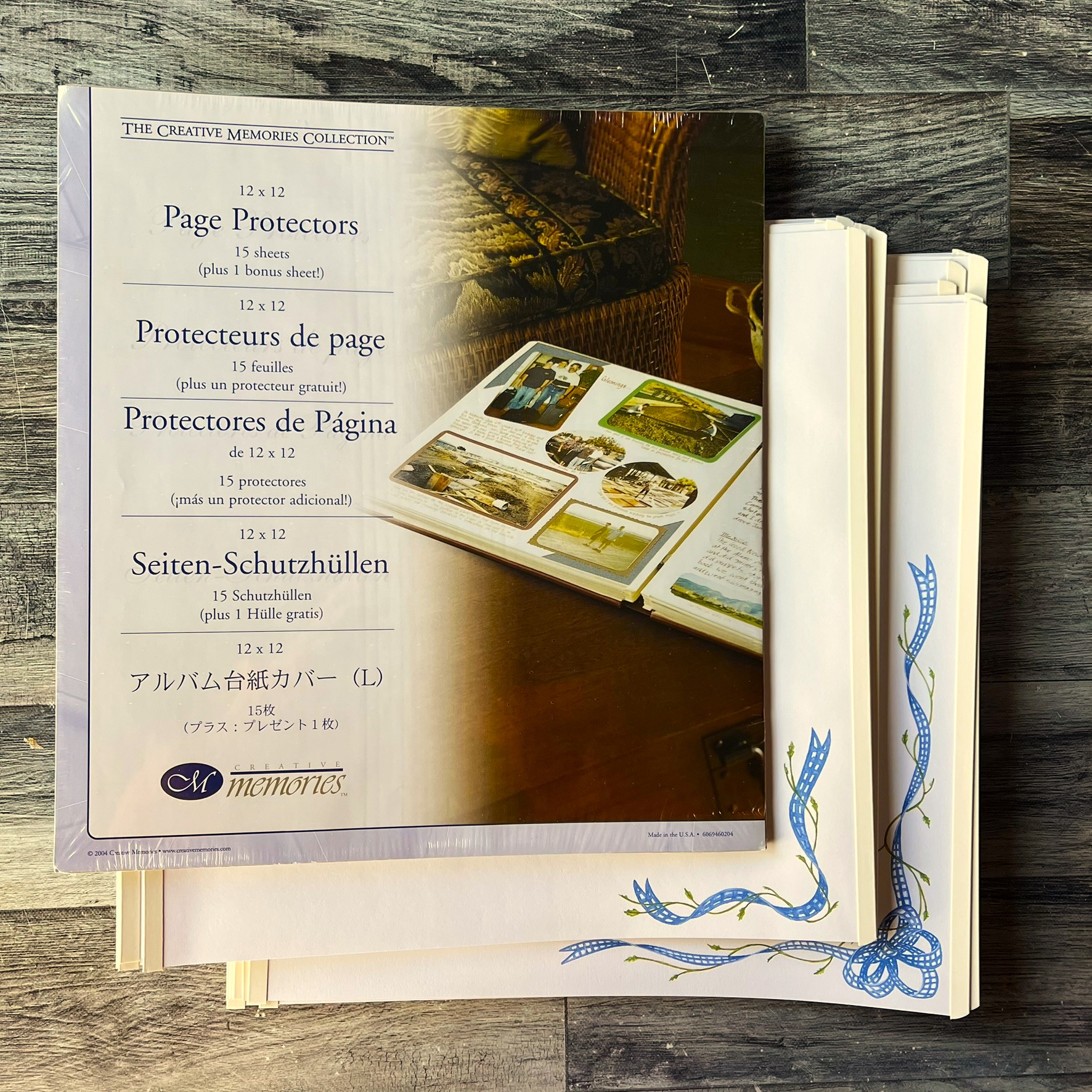 Original Baby Blue Border Pages and Page Protectors - OPEN PACKAGE ...