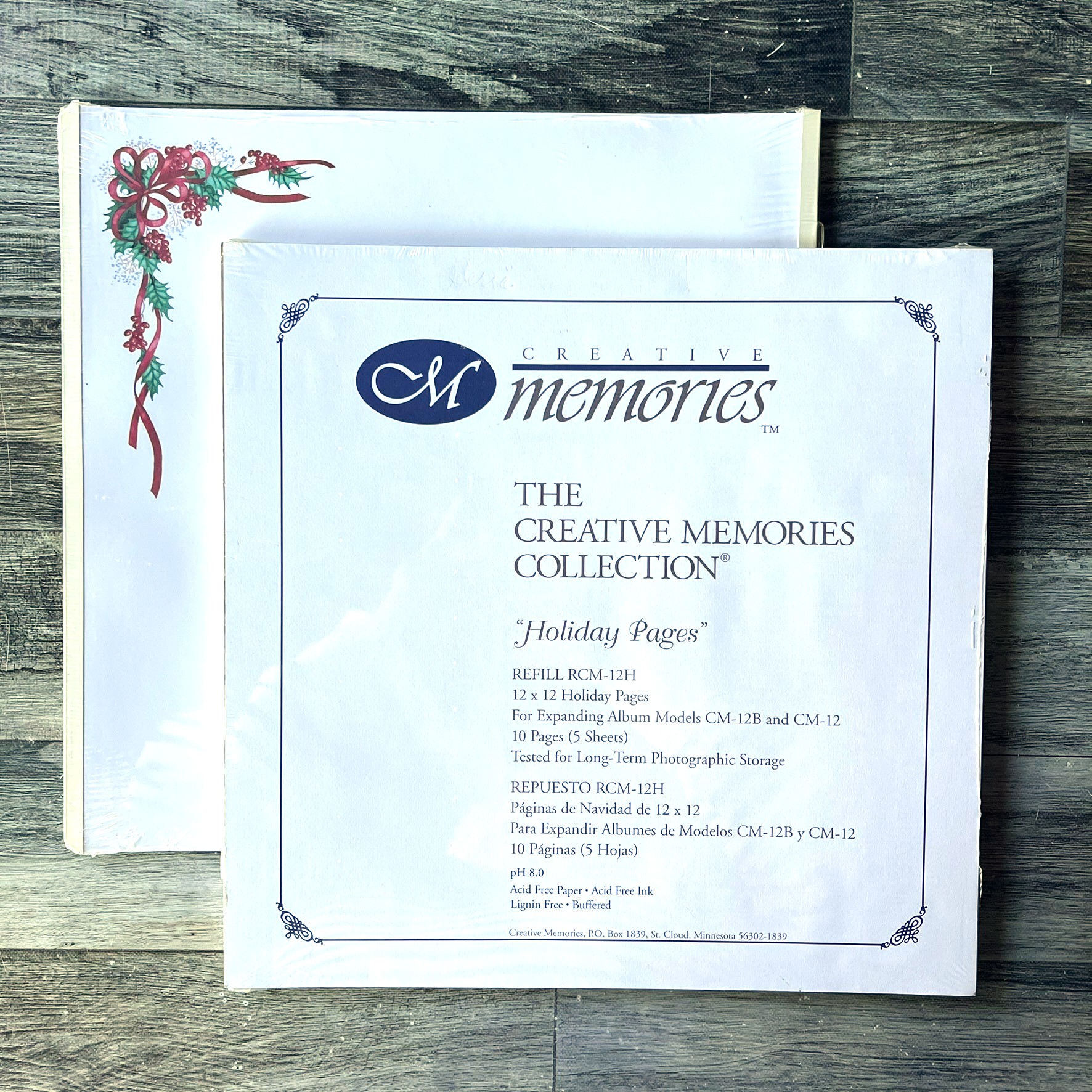 Original 12x12 Holiday Border Pages - Tessa Scrapbooks