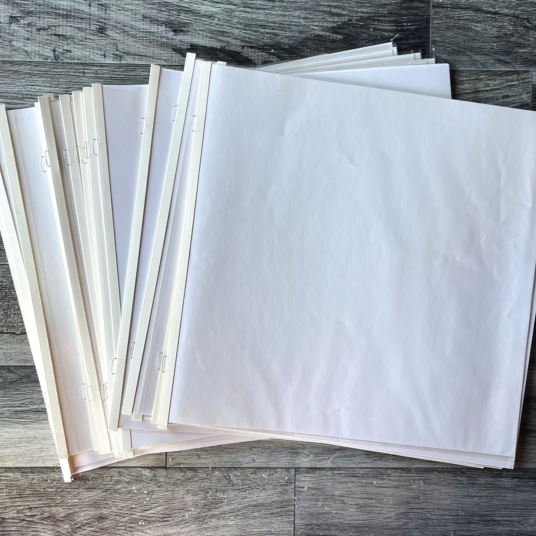 Original 12x12 Portrait Sleeves - OPEN PACKAGE - Tessa Scrapbooks