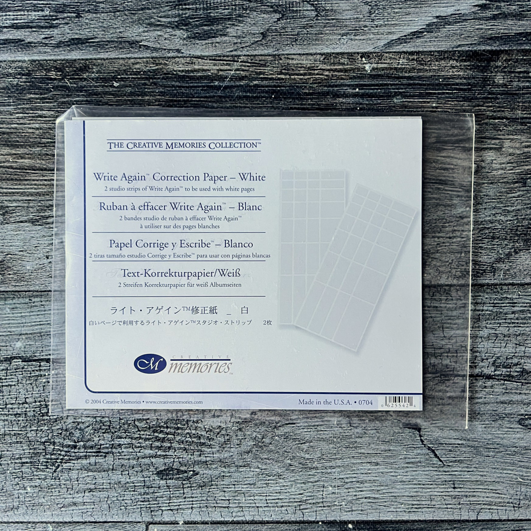 White Write Again Correction Paper - Tessa Scrapbooks