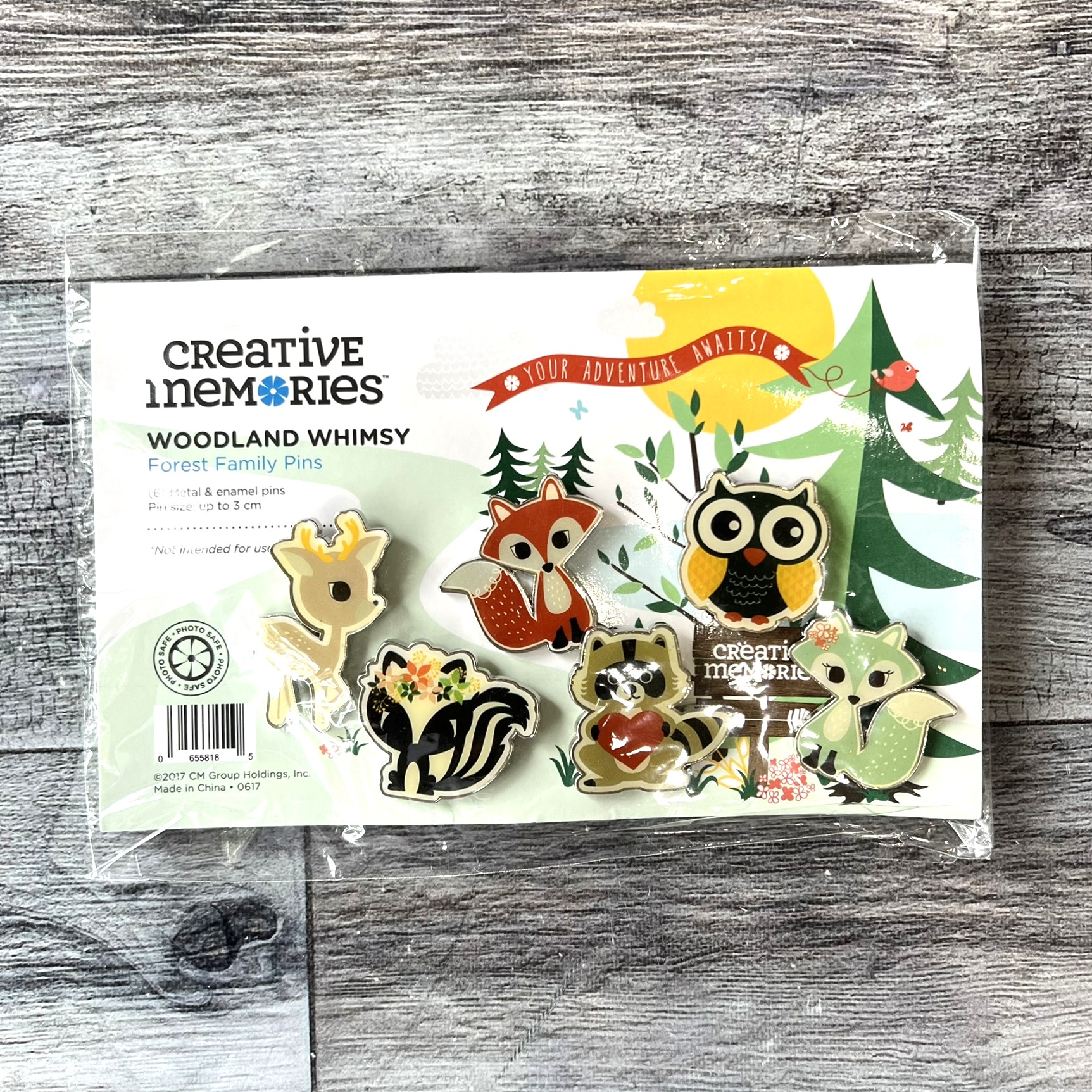 Woodland Whimsy Forest Family Pins - Tessa Scrapbooks
