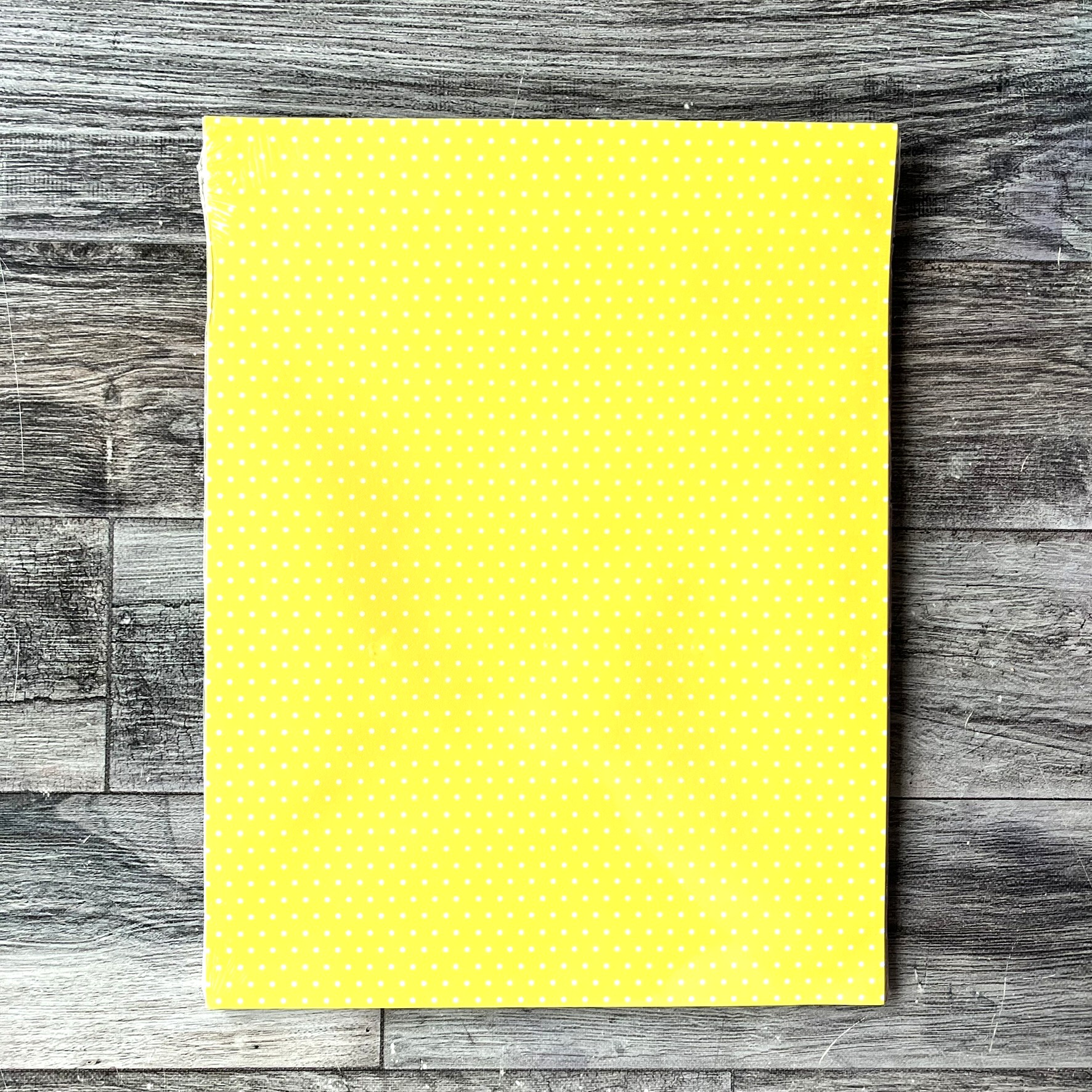 8.5 x 11" Yellow Dots Photo Mounting Paper by Creative Memories 25/pk ...