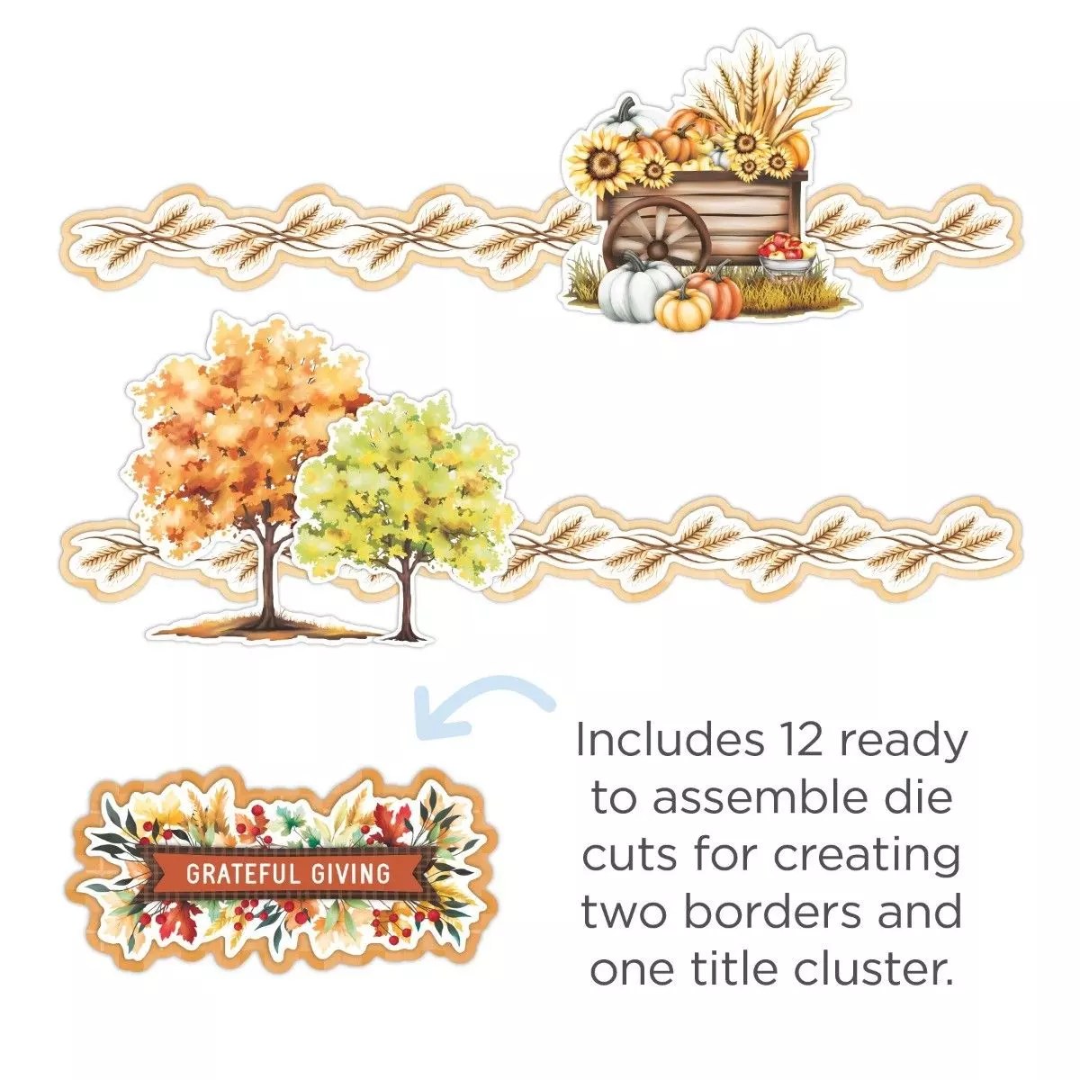Grateful Giving Border & Title Kit - Tessa Scrapbooks