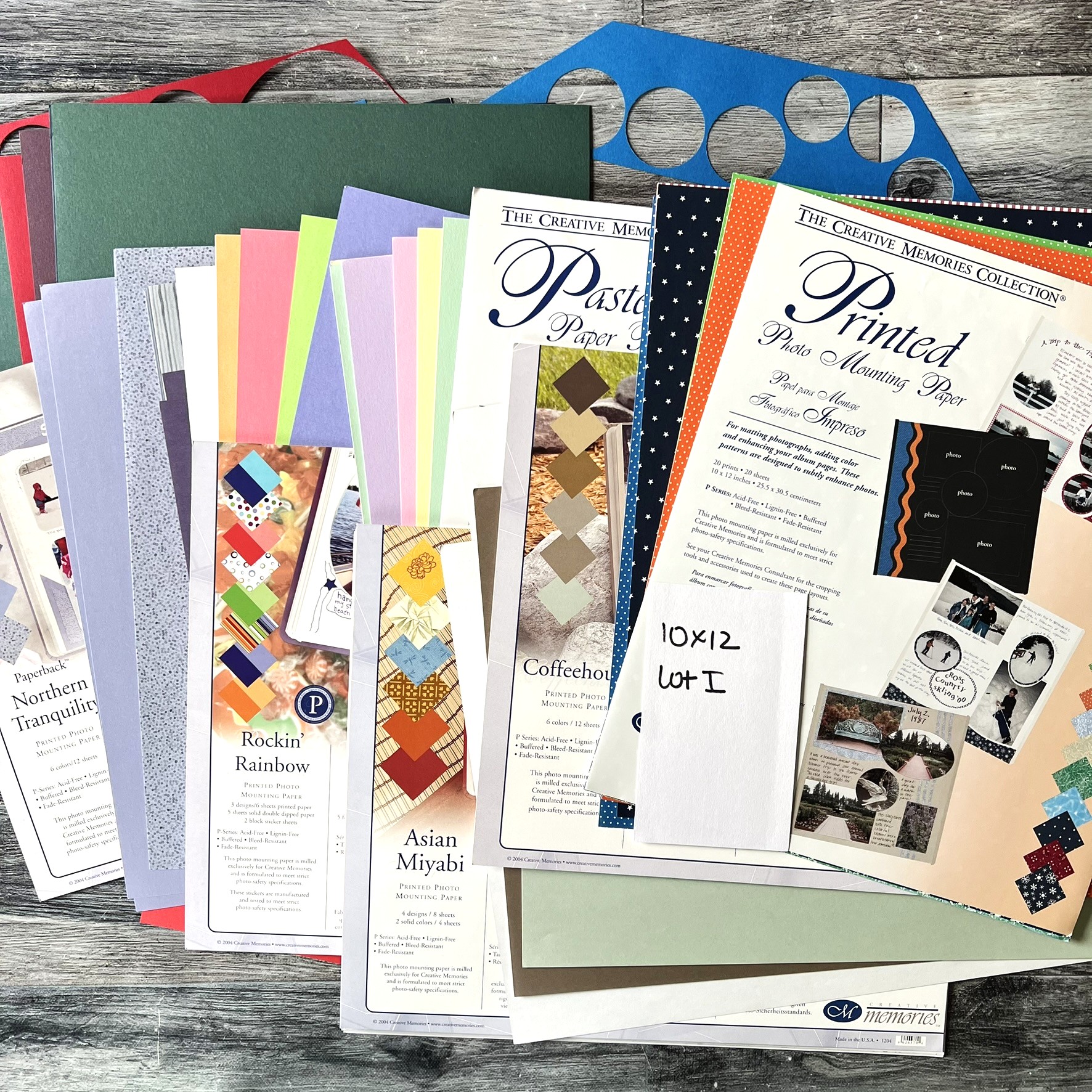 Lot of 10x12 Paper "I" - Tessa Scrapbooks