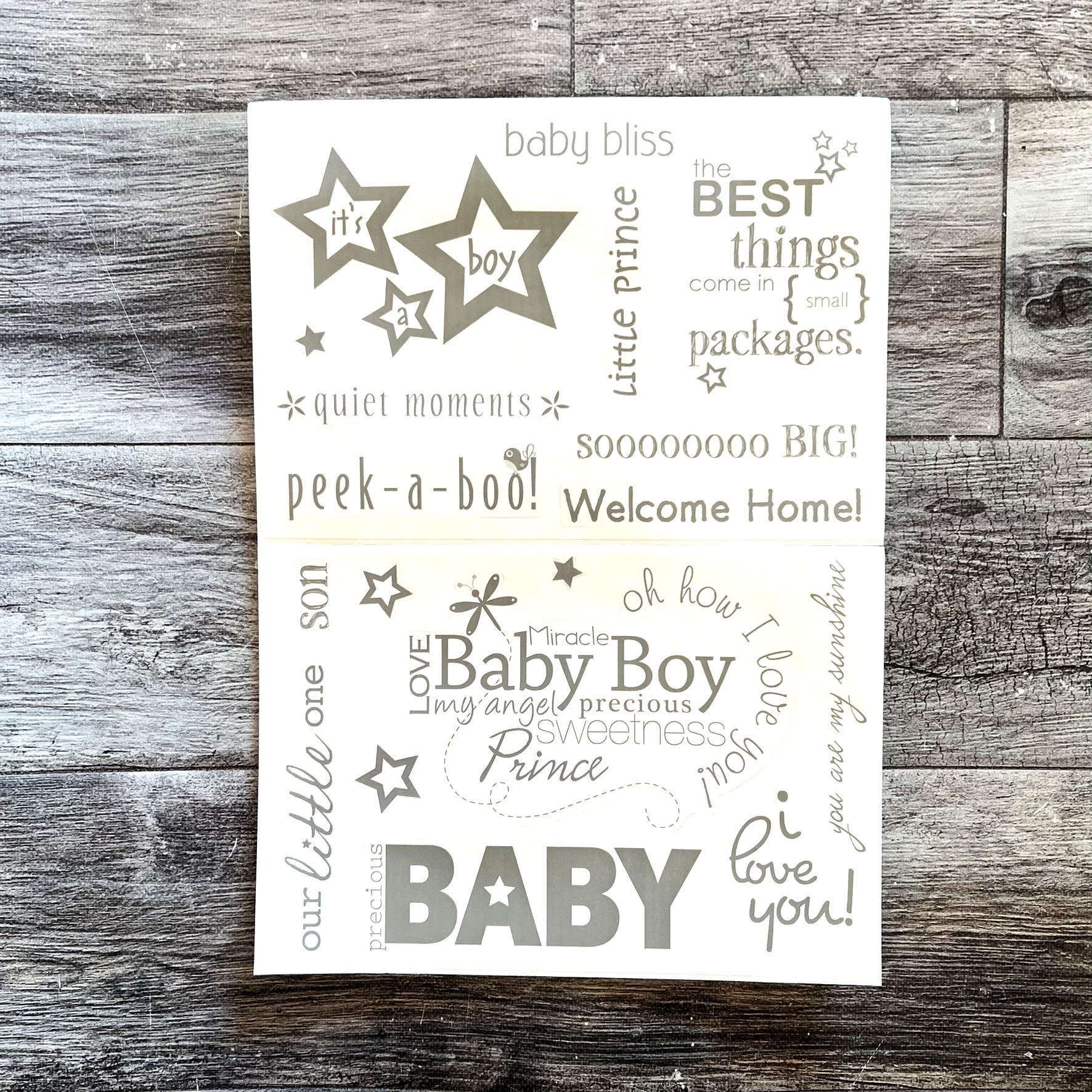 Baby Bliss Titles - Tessa Scrapbooks