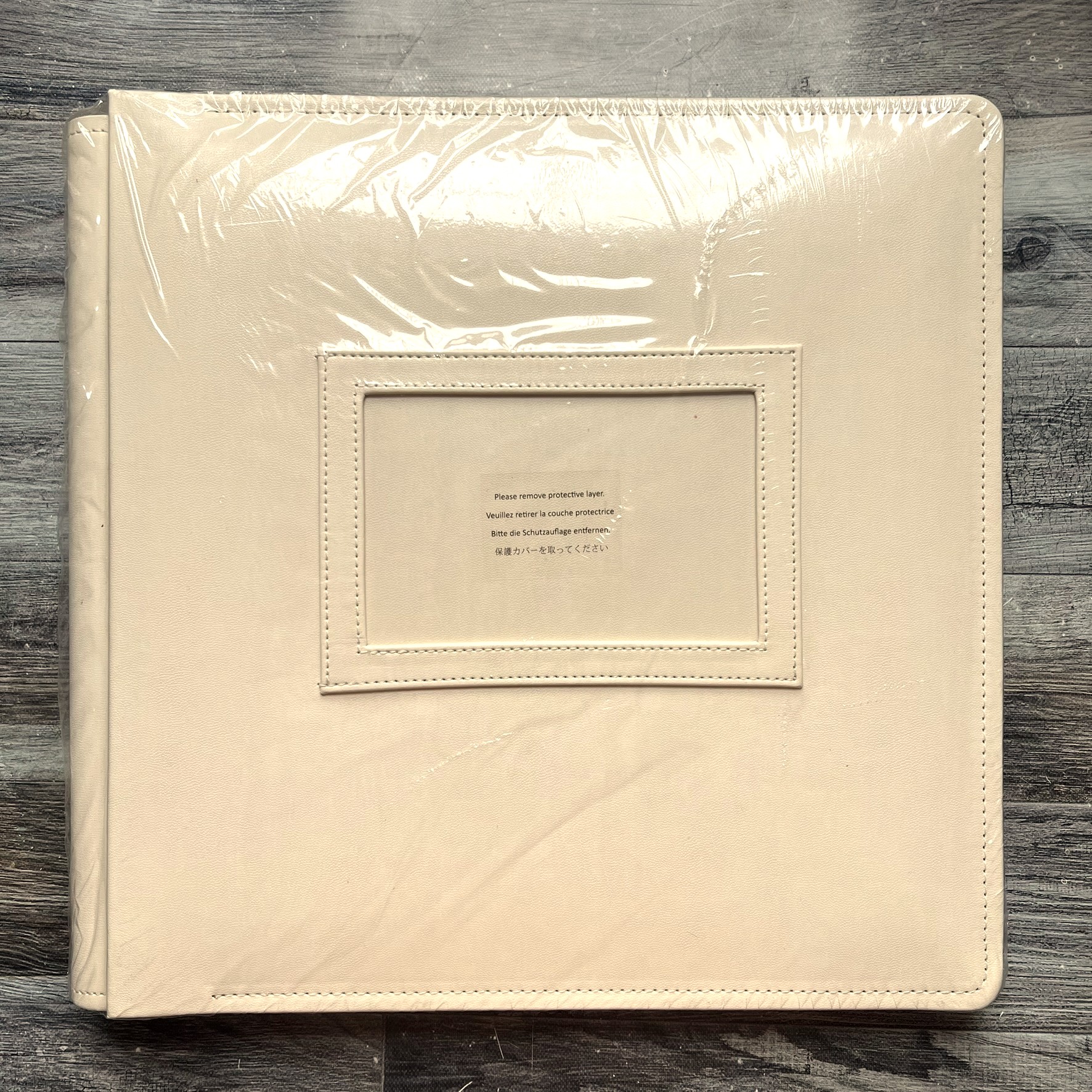 Cream PicFolio Max Expandable 12x12 Album Cover w/ Photo Windo - Tessa ...