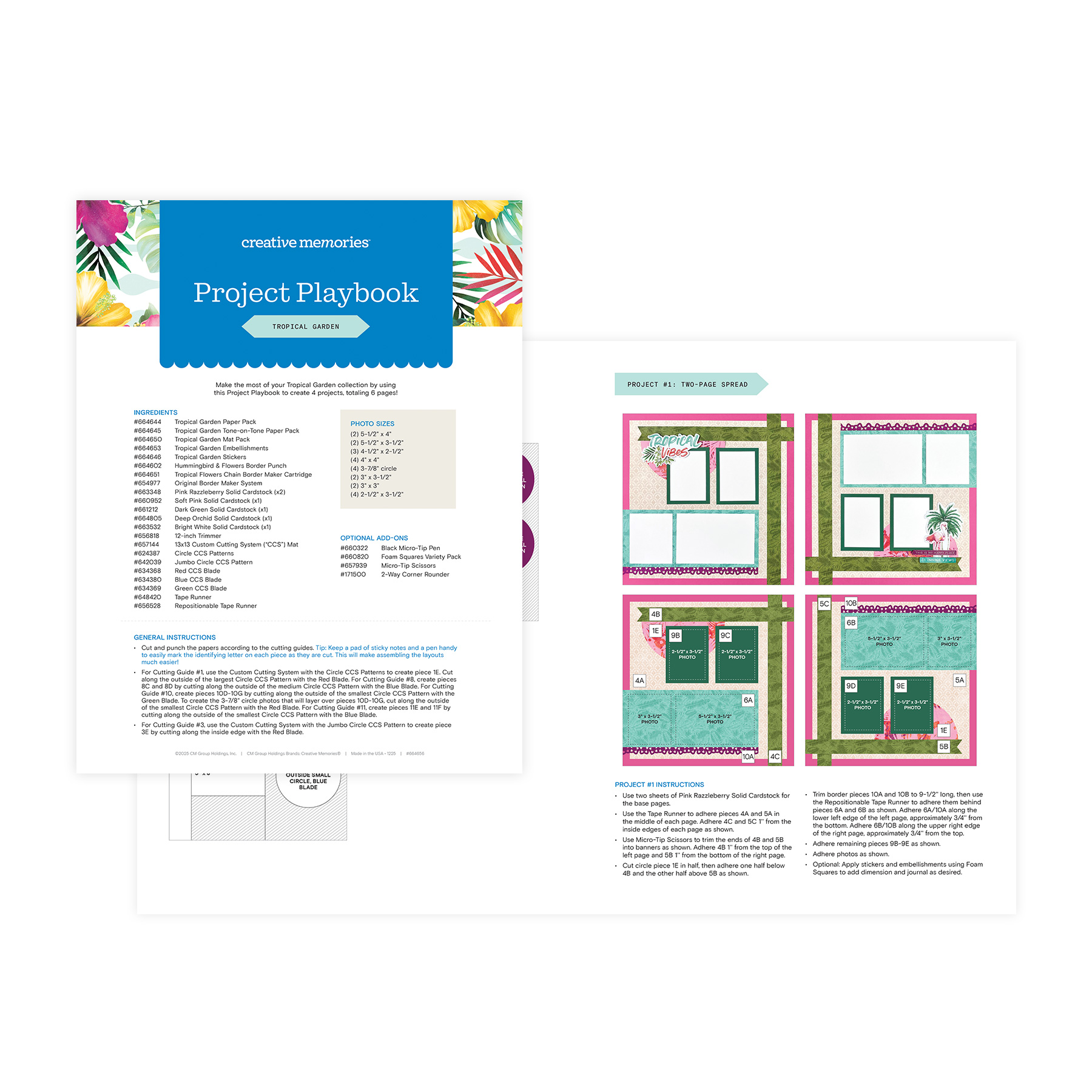 Tropical Garden Project Playbook - Tessa Scrapbooks