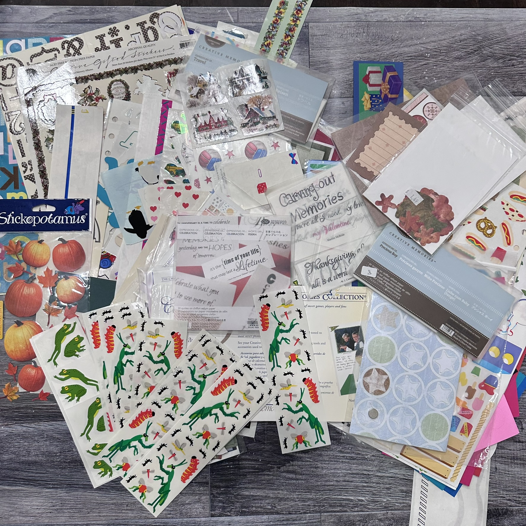 Lot of Misc Stickers "BB" - Tessa Scrapbooks