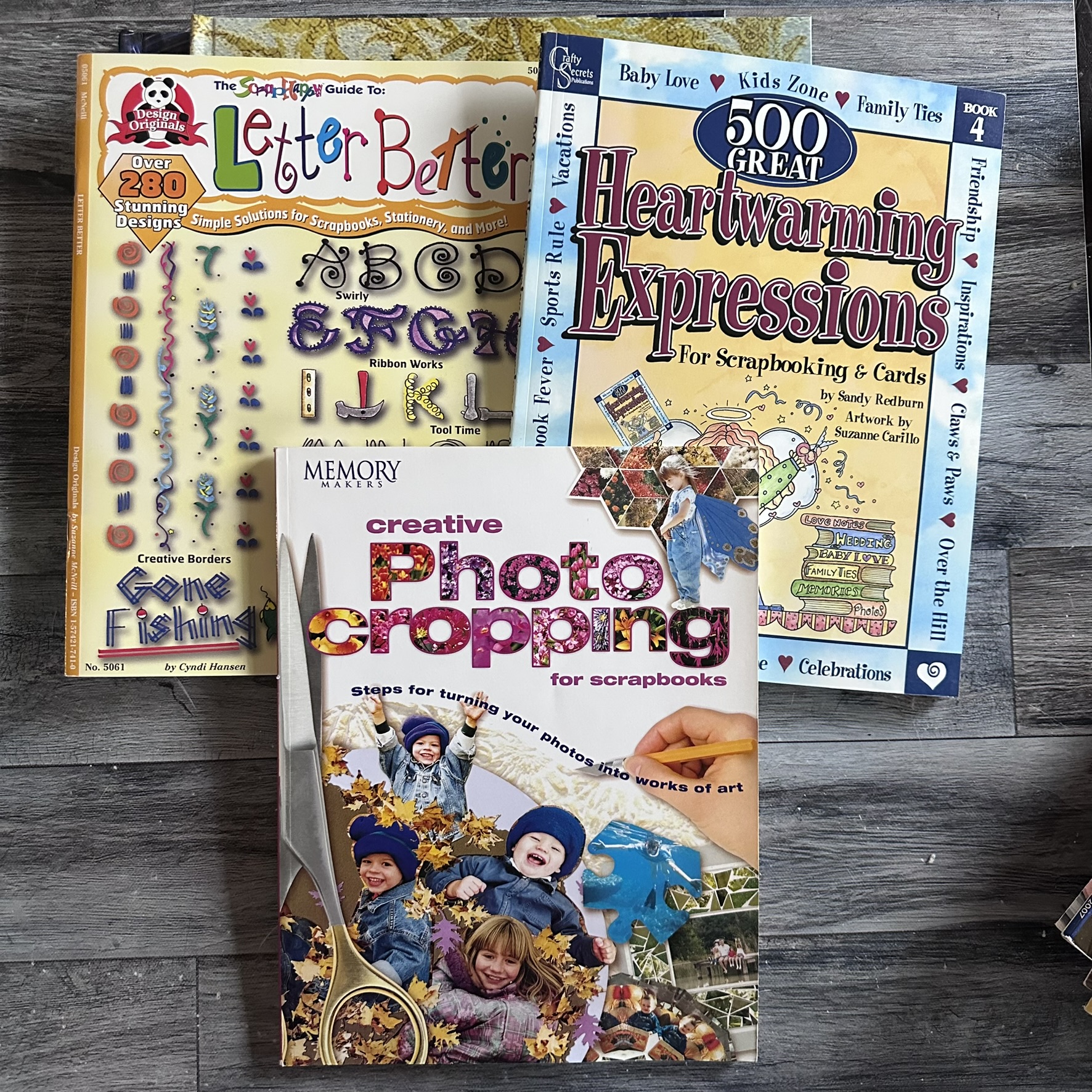 Lot of 3 Resource Books - Photo Cropping, Journaling, Expressions ...