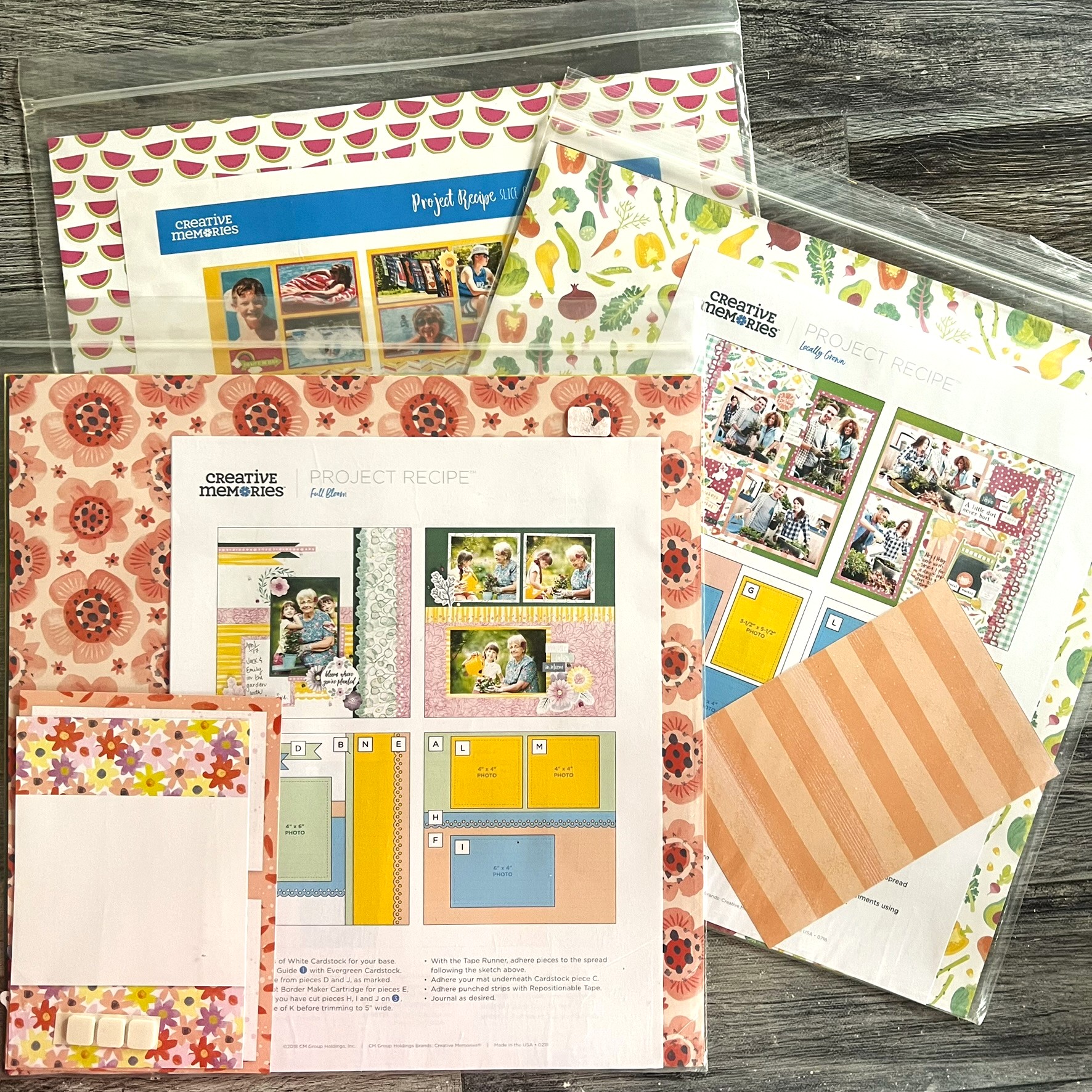 Project Recipe Kit Lot "PR" - Tessa Scrapbooks