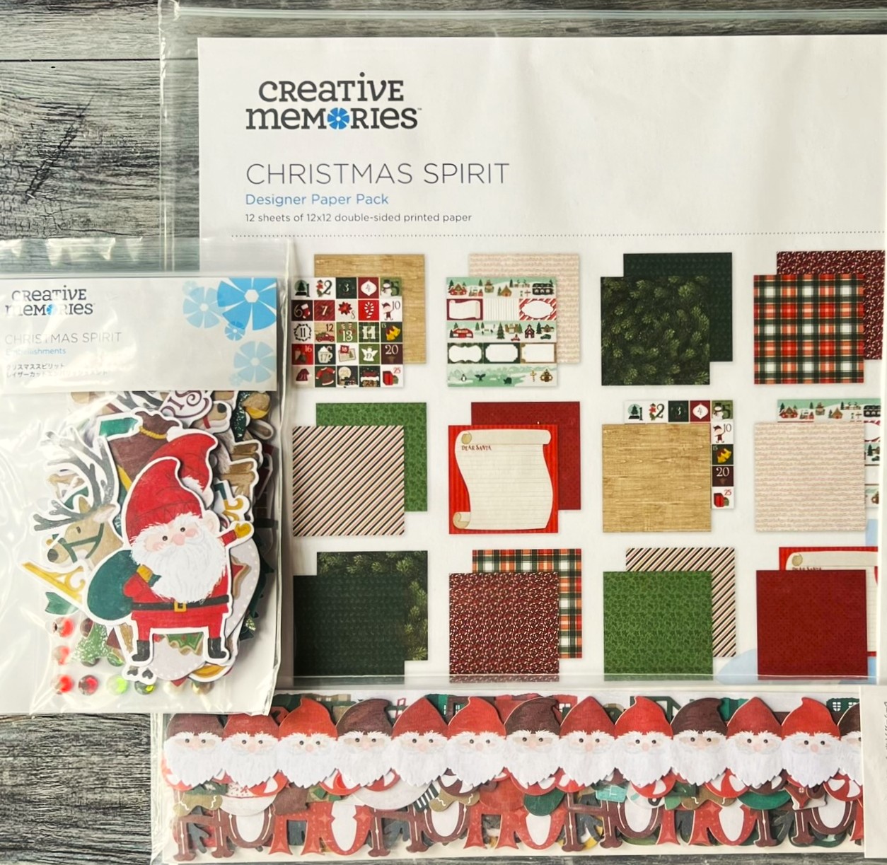 Christmas Spirit 3pc Decorative Bundle - Tessa Scrapbooks