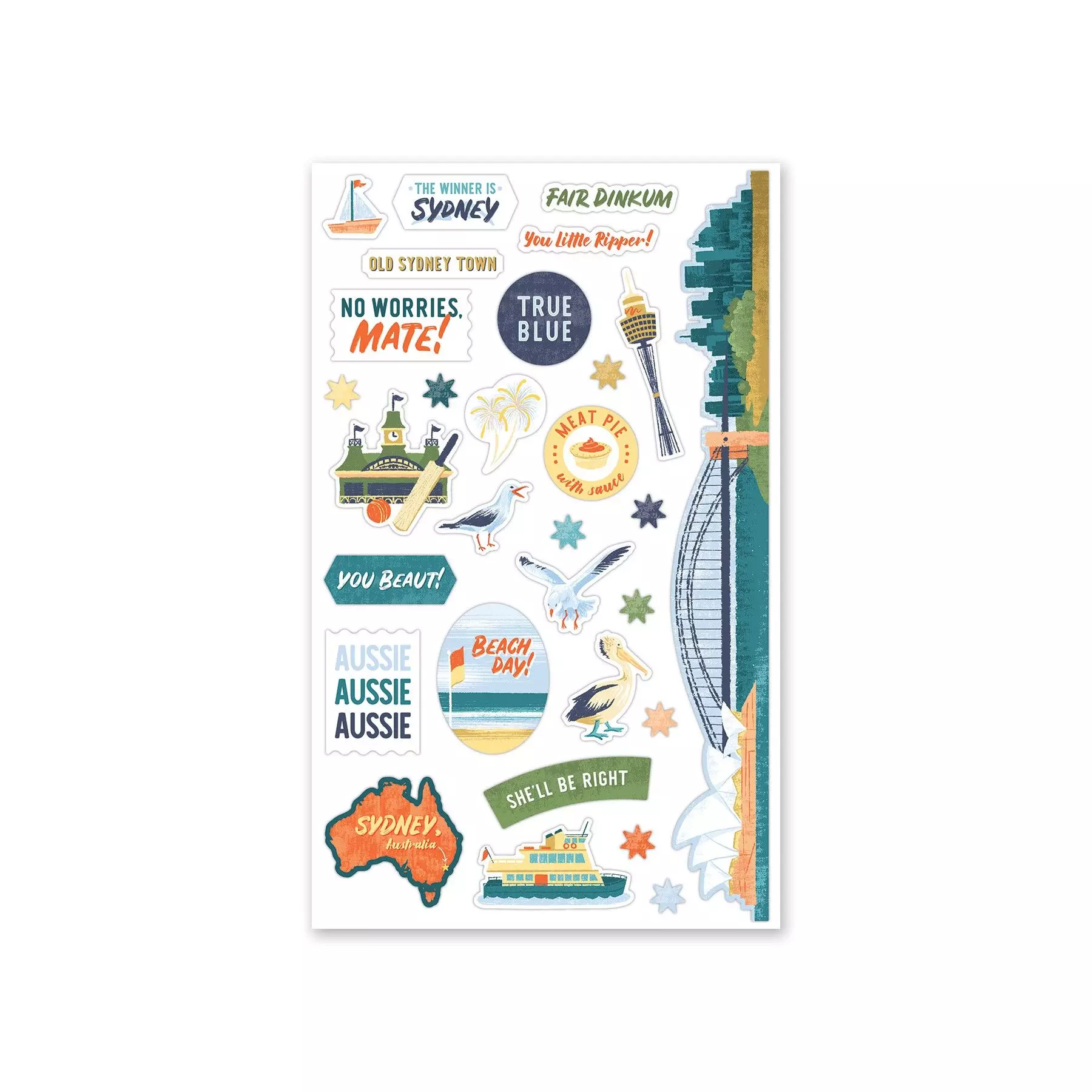 Sydney Scenes Accessory Stickers - Tessa Scrapbooks