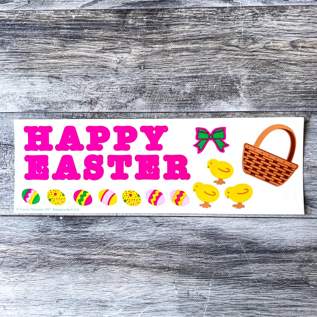 Happy Easter Title Sticker - Tessa Scrapbooks