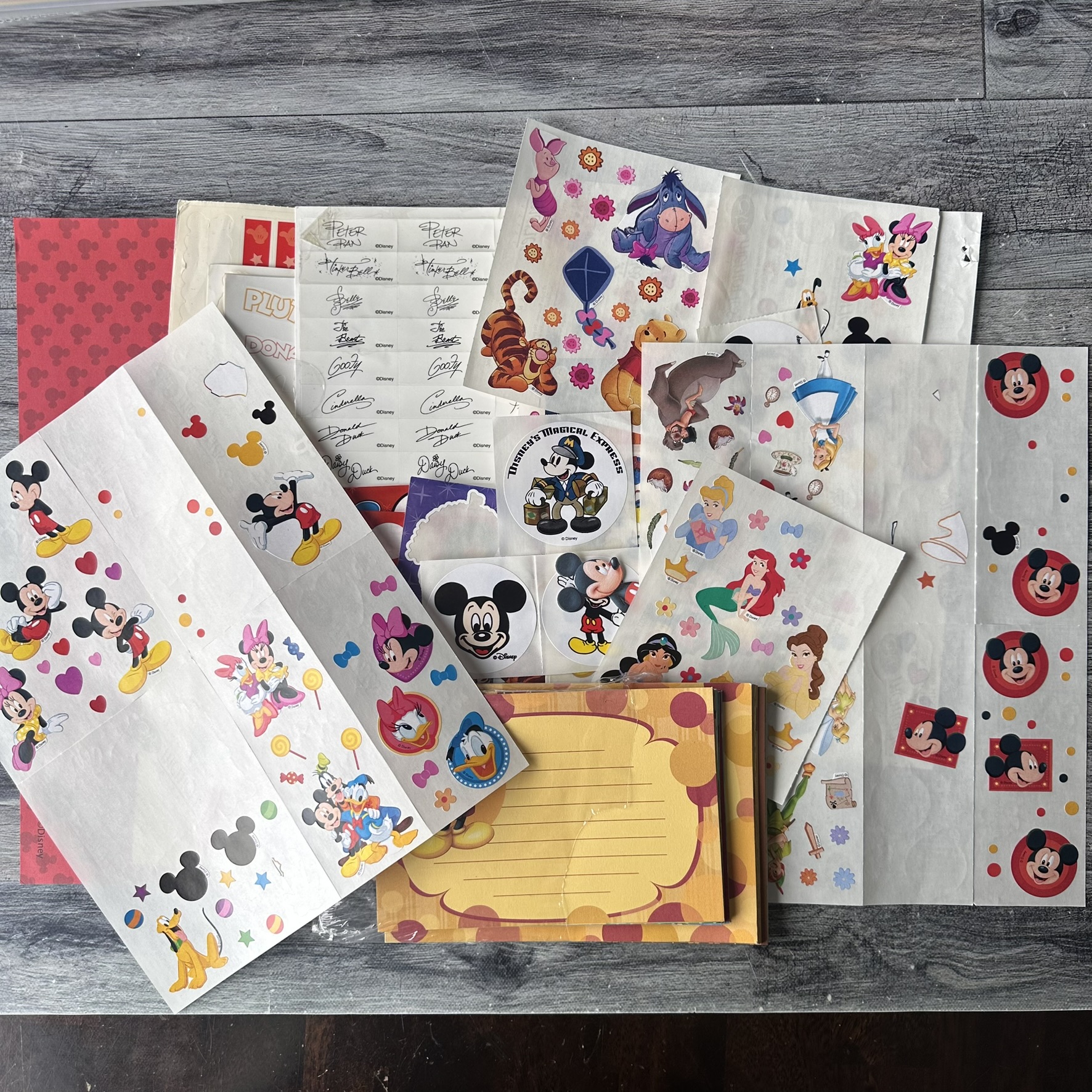 Lot of Disney partial stickers - Tessa Scrapbooks