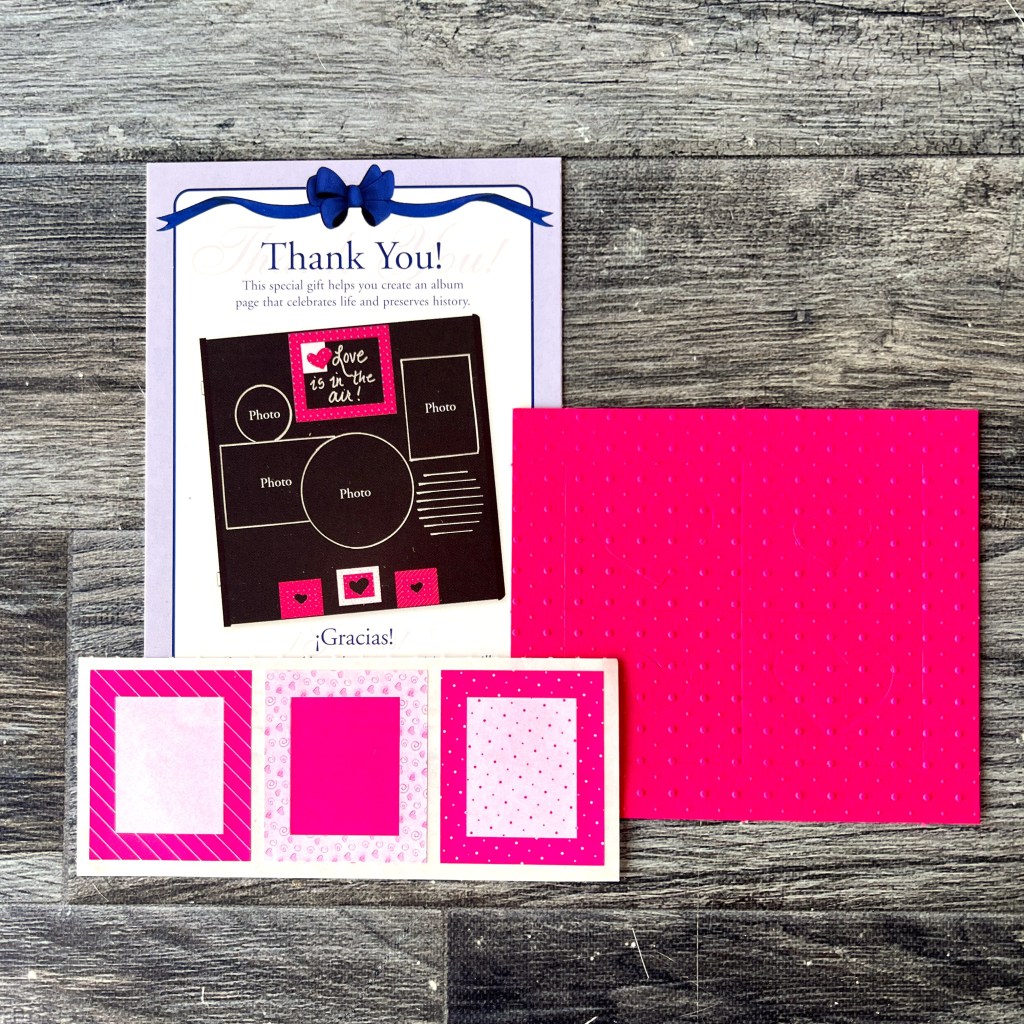 Pink Patterns Page Kit by Creative Memories - Tessa Scrapbooks