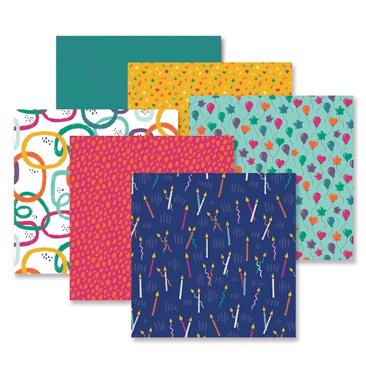Birthday BASH Paper Pack - Tessa Scrapbooks