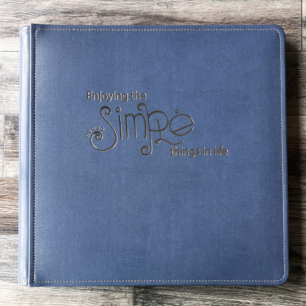 PicFolio Max True 12x12 Blue Enjoying the Simple Things in Life Album ...