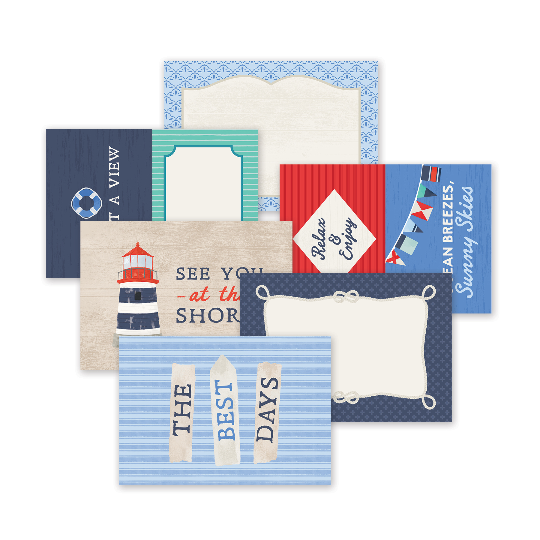 By the Seashore Mat Pack - Tessa Scrapbooks